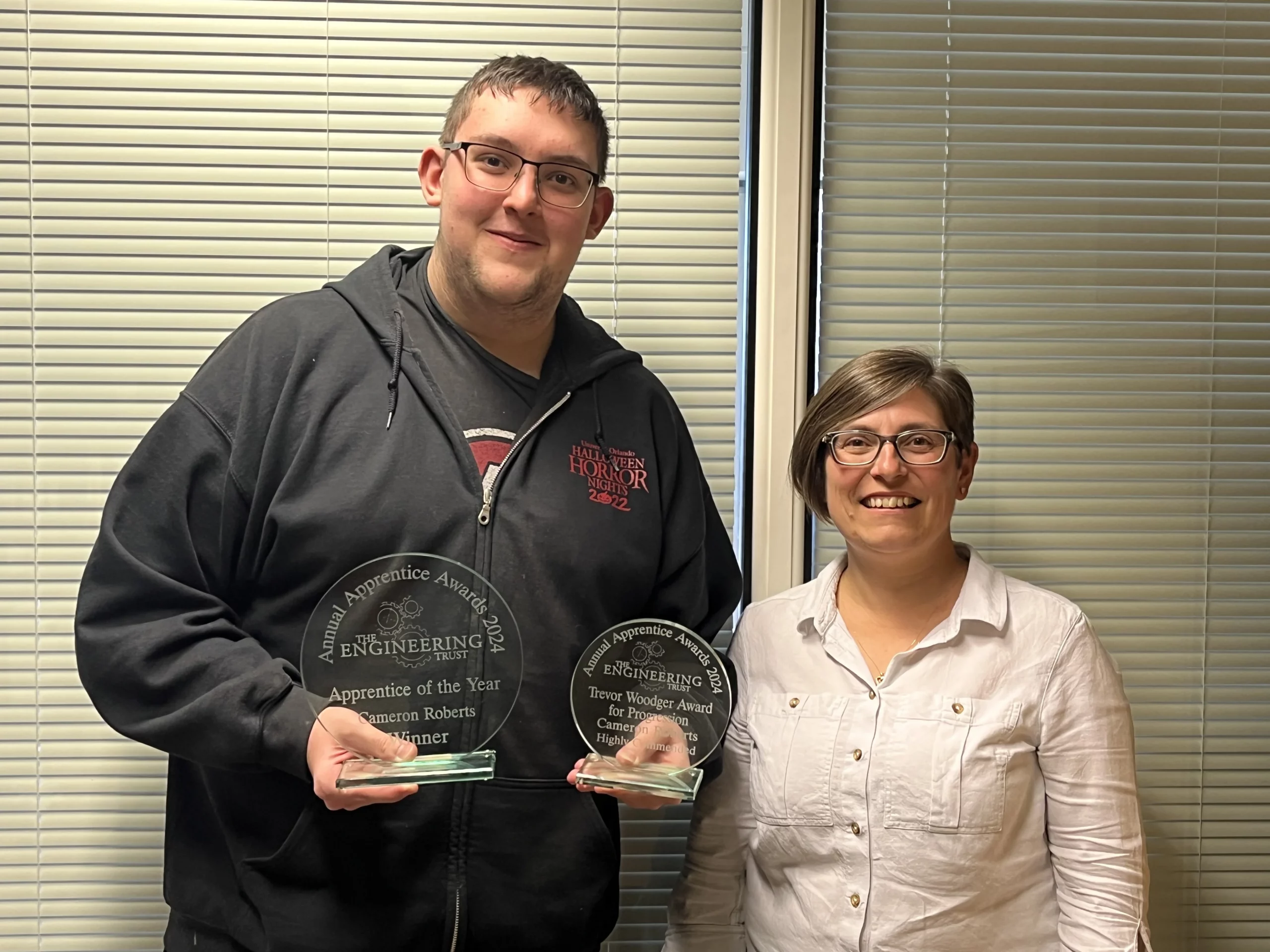 Cameron Roberts shines at Engineering Trust Awards, winning Apprentice ...